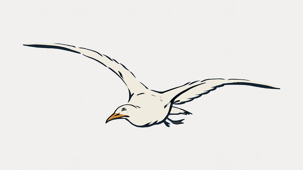 Flying white bird sticker, isolated | Free Vector - rawpixel