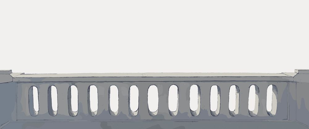 Balcony border Gerrit Jan Schouten | Free Vector - rawpixel