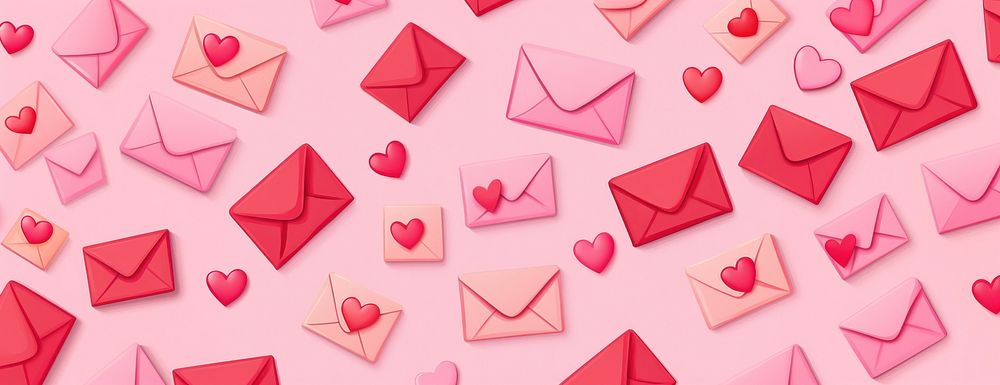 Love letter envelopes background letters | Free Photo Illustration ...