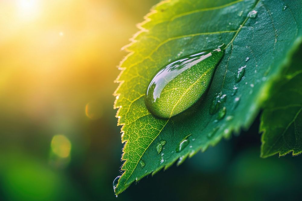 Drop water green leaf nature | Free Photo - rawpixel