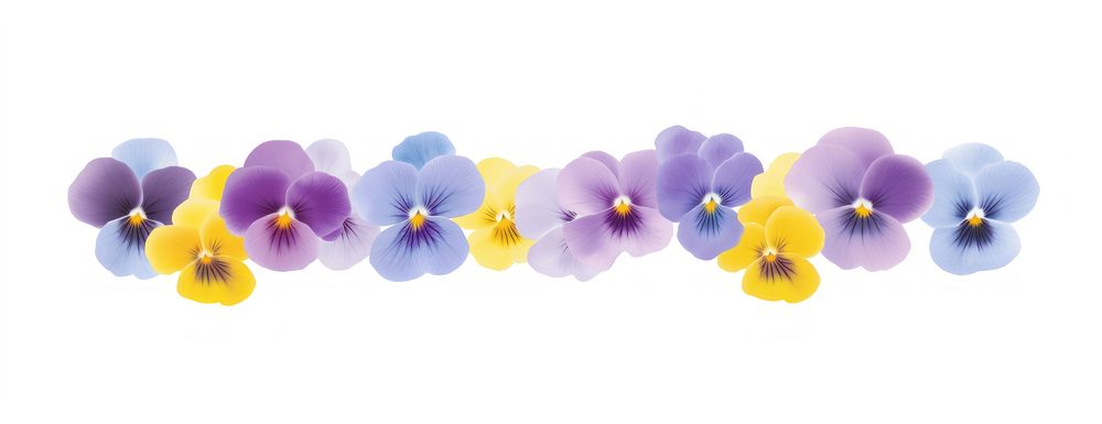 Pansy flower border flowers illustration | Free Photo Illustration ...