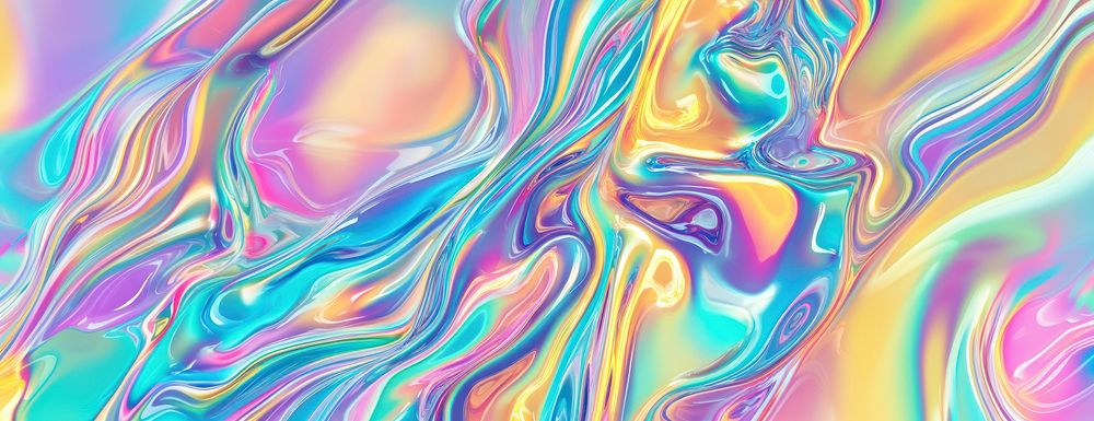 Holographic graphics pattern colors. | Free Photo Illustration - rawpixel