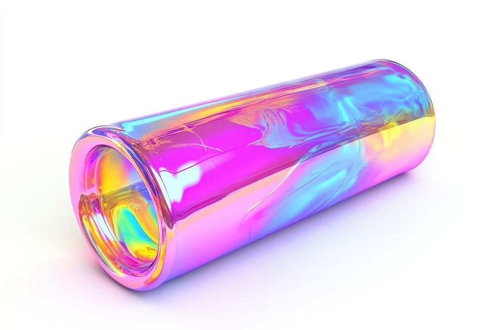 Cylinder shape cylinder colors holographic. | Free Photo Illustration ...