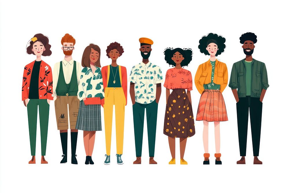 People group person diversity clothing. | Free Photo Illustration ...