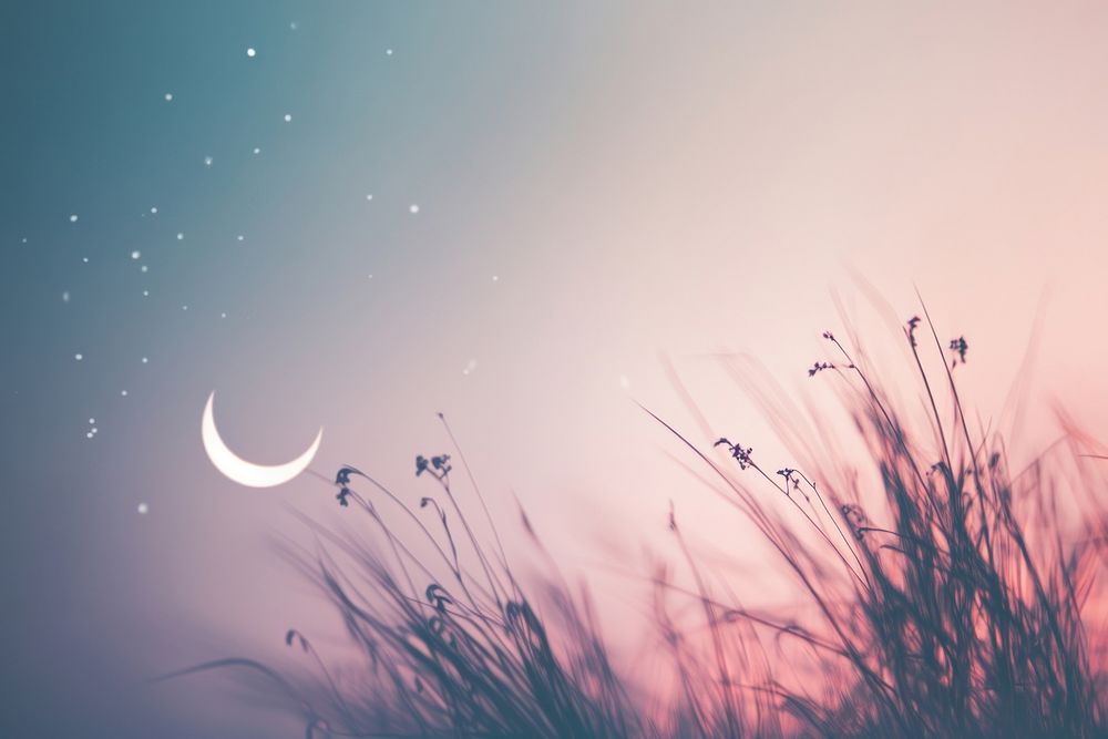 Simple background night moon atmosphere. | Free Photo Illustration ...
