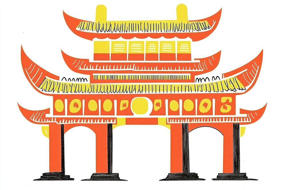Chinese temple frame traditional architecture | Free Photo Illustration ...
