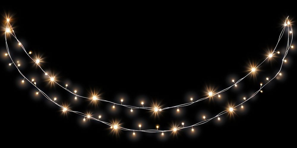 Gold glowing light string lighting | Free Photo Illustration - rawpixel