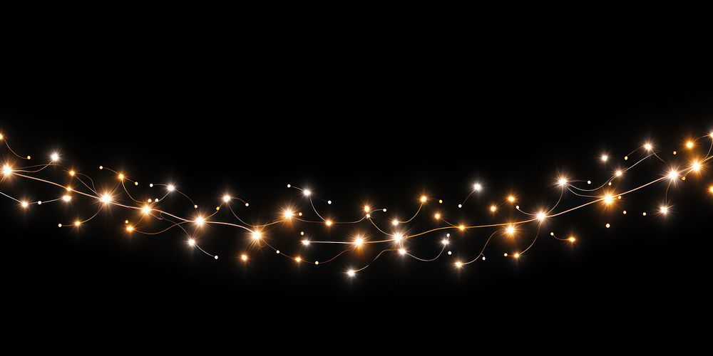 Peach-gold glowing light string lights | Free Photo Illustration - rawpixel