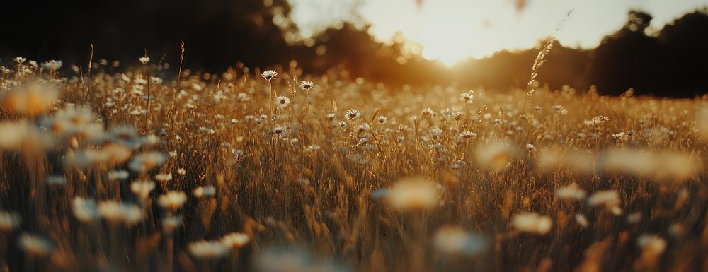 Field full daisy outdoors scenery | Free Photo - rawpixel