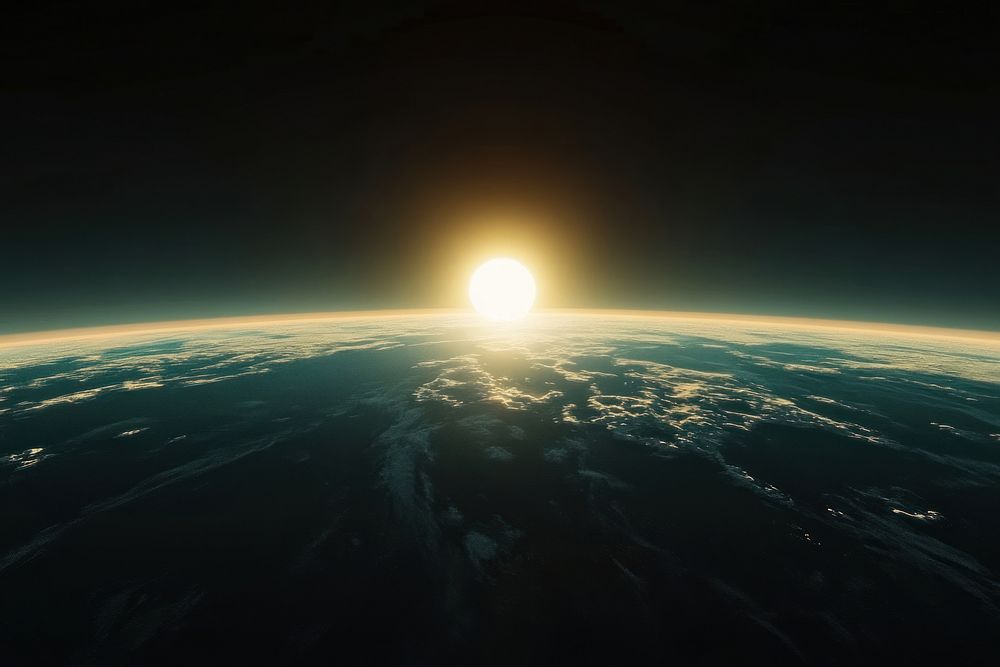 sun rises Earth space sky | Free Photo - rawpixel