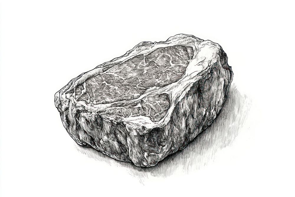 Raw beef steak drawing sketch | Free Photo Illustration - rawpixel
