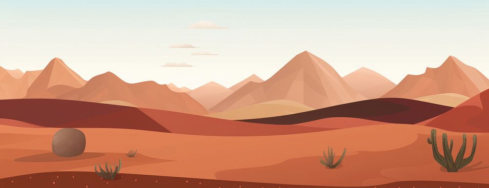 Mexico desert landscape scenery nature | Free Photo Illustration - rawpixel