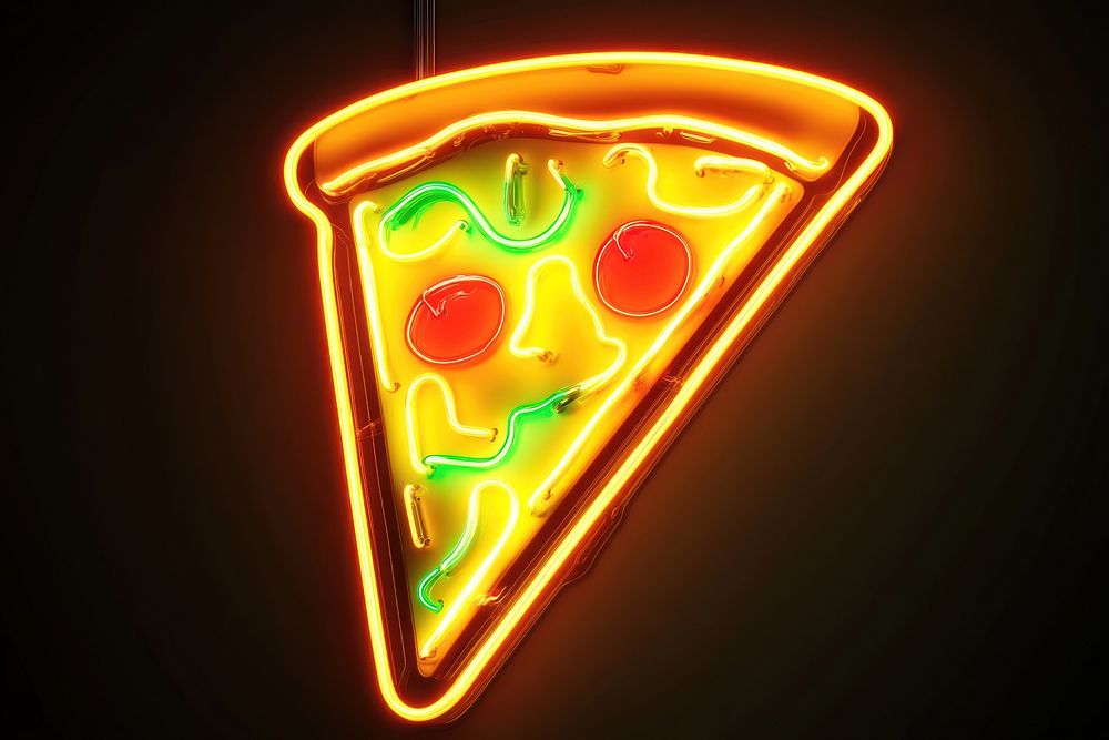 Neon sign depicting pizza slice | Free Photo - rawpixel