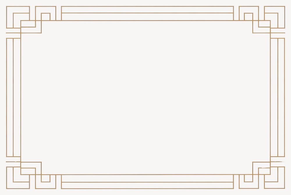 Chinese golden border design frame | Free Vector - rawpixel