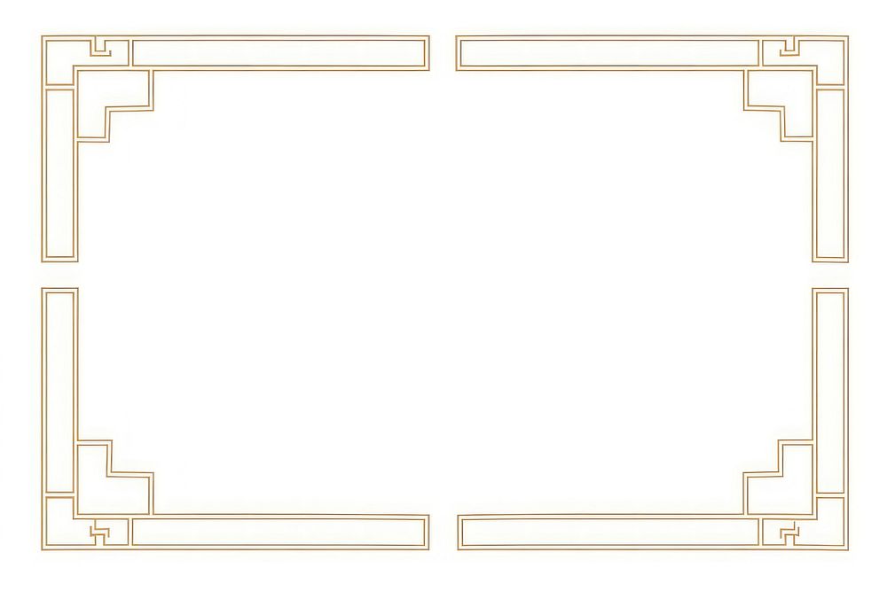 Chinese golden border minimalist corners | Free Photo Illustration ...