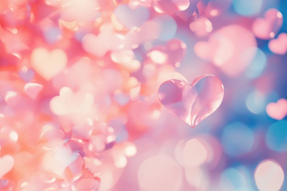 Light pink background blurred hearts | Free Photo Illustration - rawpixel