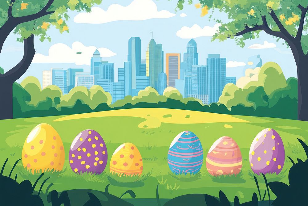Park eggs landscape outdoors. | Free Photo Illustration - rawpixel