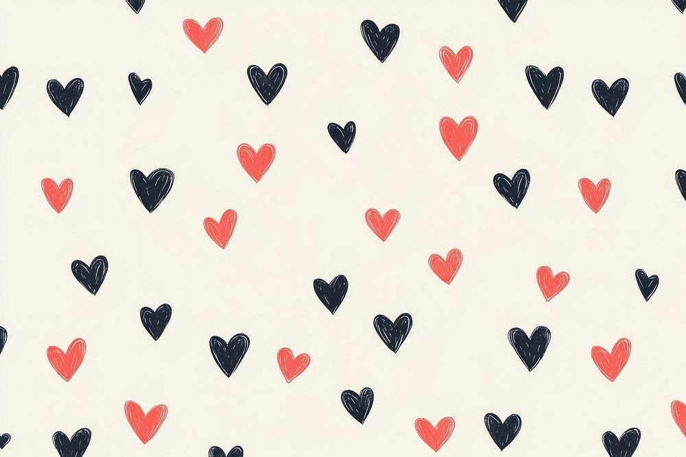 Tiny red hearts pattern cute | Free Photo Illustration - rawpixel