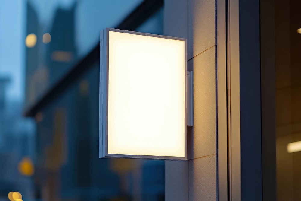 White light box sign lighting | Free Photo - rawpixel