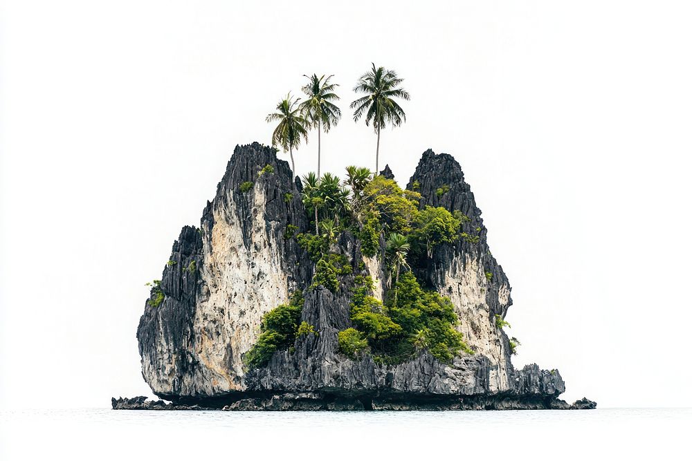 Tall tropical rocky mountain island | Free Photo - rawpixel