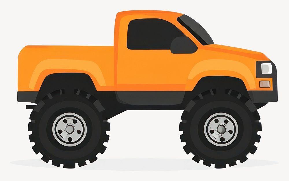 Monter trucks illustration vehicle wheels | Free Vector - rawpixel