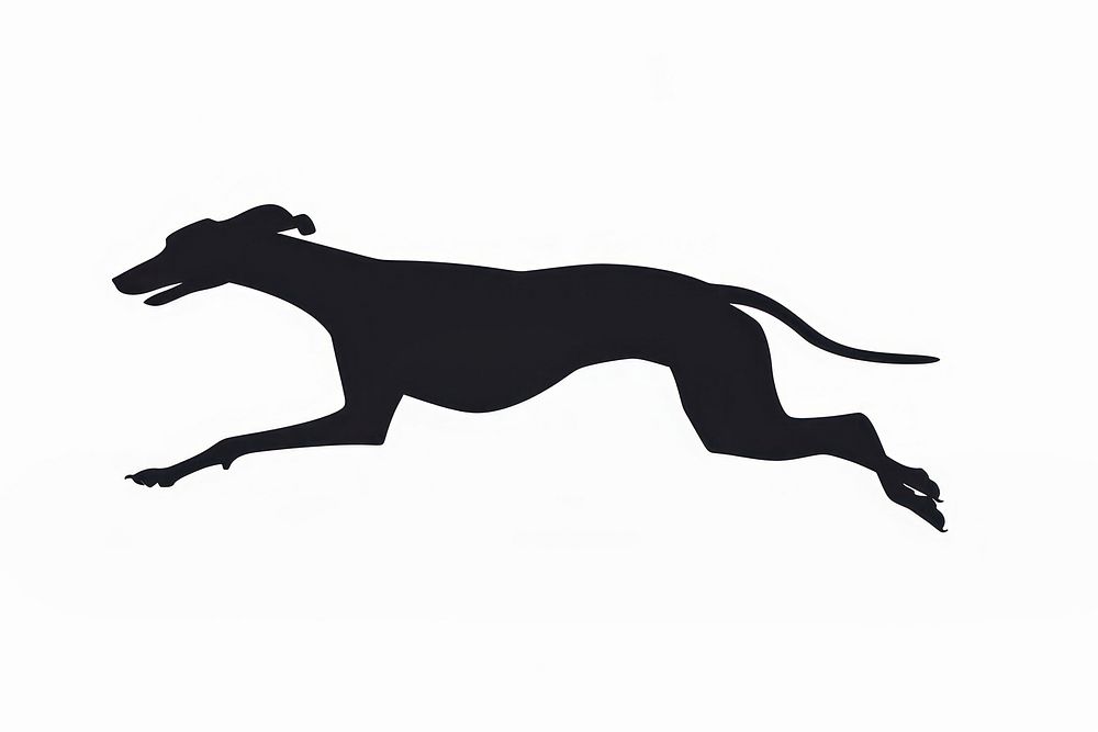 Greyhound running silhouette illustration greyhound | Free Photo ...