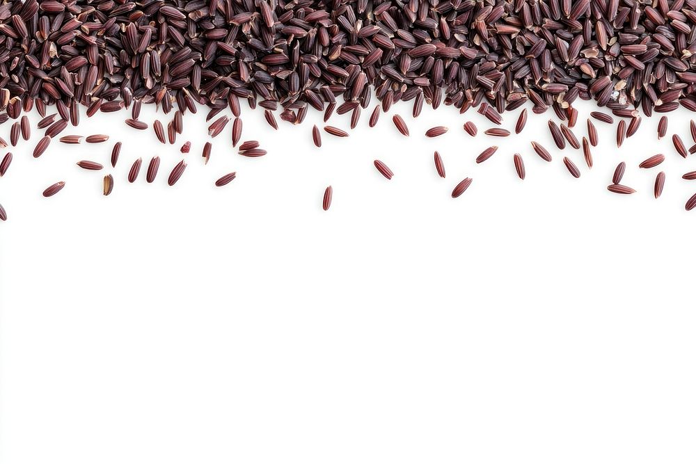 Riceberry rice border ingredients grains | Free Photo - rawpixel