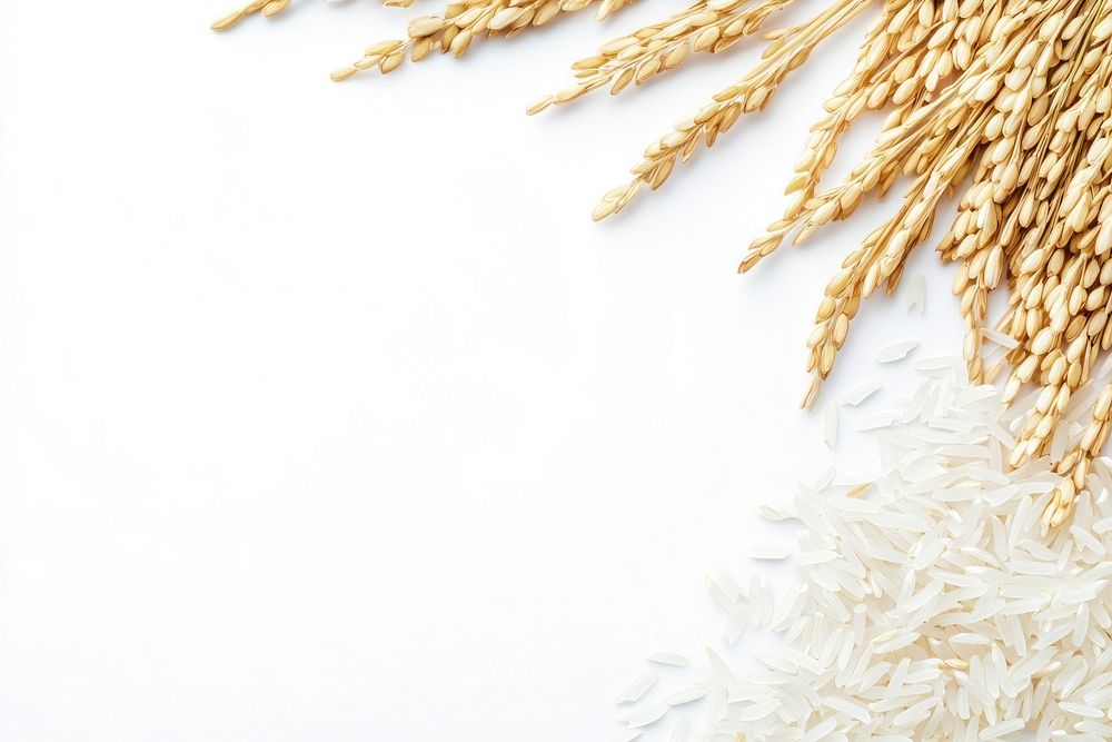 White rice border background produce | Free Photo - rawpixel