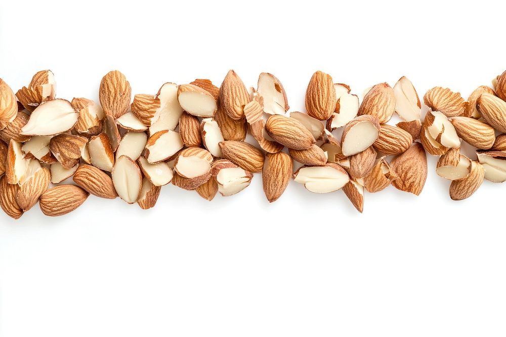 Almond bean border almonds background | Free Photo - rawpixel