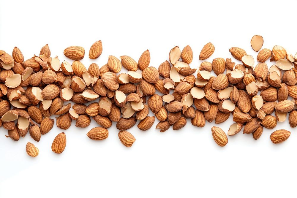Almond bean border almonds background | Free Photo - rawpixel