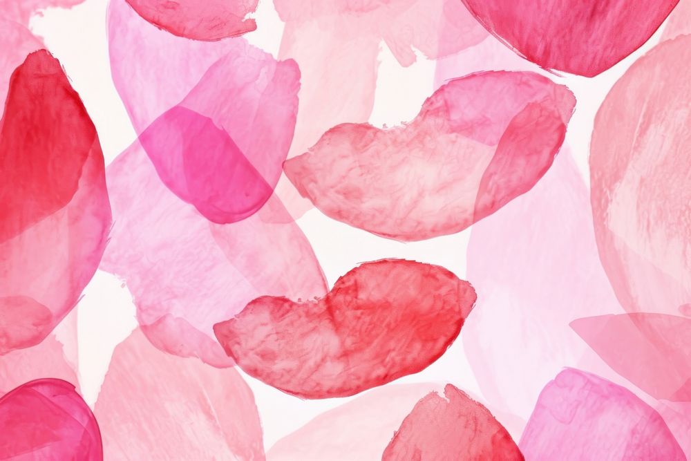 Y2K pink Kiss marks watercolor | Free Photo Illustration - rawpixel