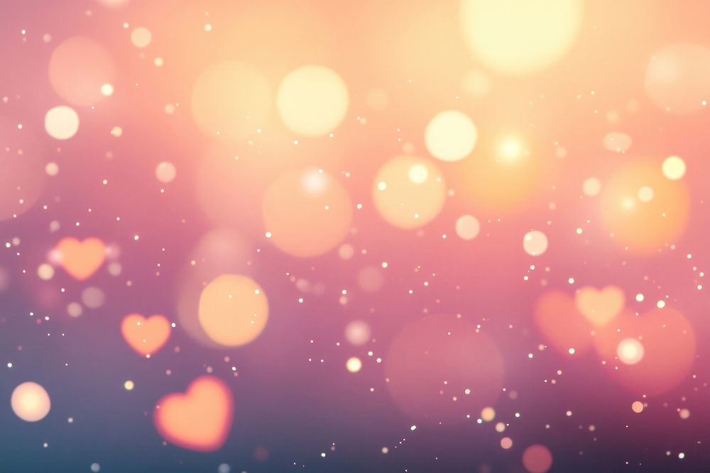Blurred heart shapes bokeh background | Free Photo - rawpixel