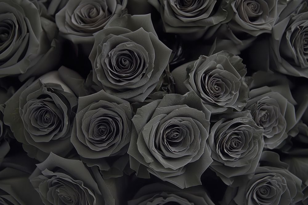 Black roses flowers arrangement petals. | Free Photo - rawpixel