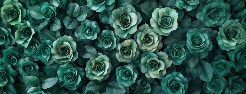 Green roses background pattern flower. | Free Photo - rawpixel