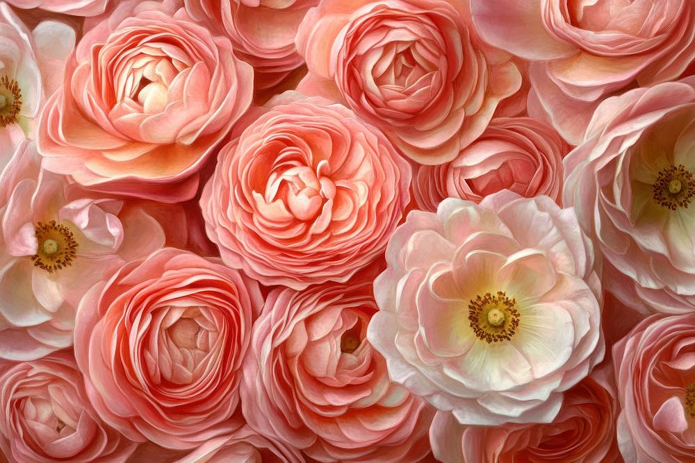 Pink roses flower petals arrangement. | Free Photo - rawpixel