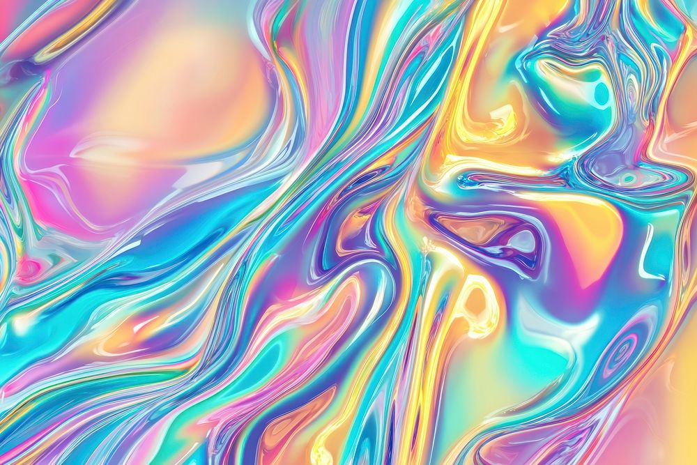 Holographic graphics art illustration. | Free Photo Illustration - rawpixel