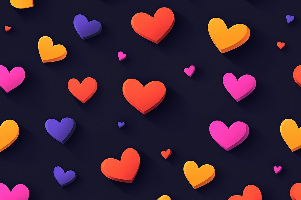 Heart background pattern hearts. | Free Photo Illustration - rawpixel