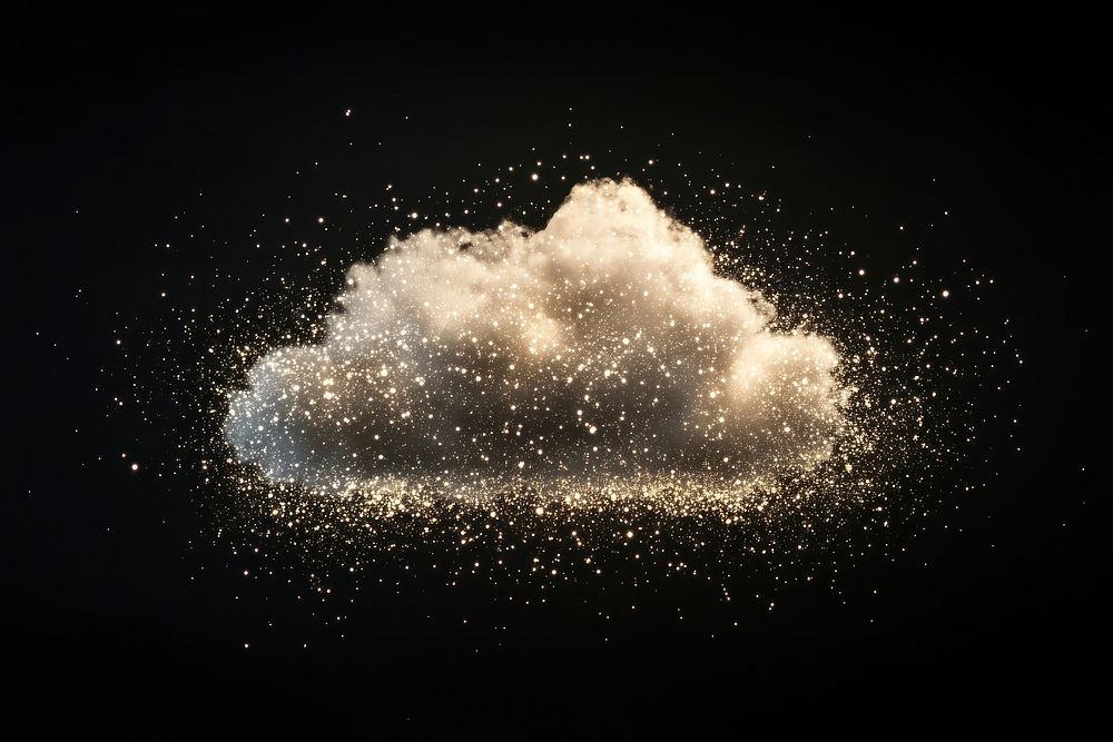 Cloud shape sparkle light glitter | Free Photo - rawpixel