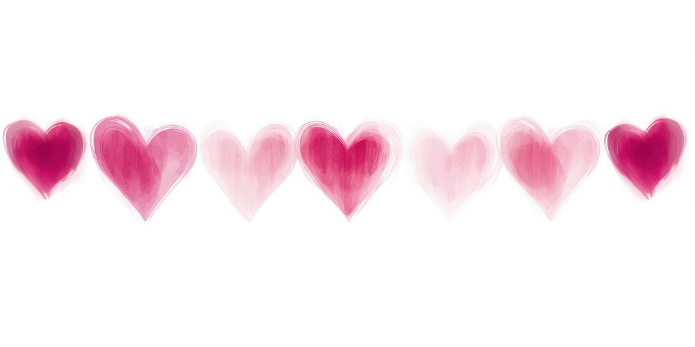 Falling pink heart-shapes border illustration | Free Photo Illustration ...