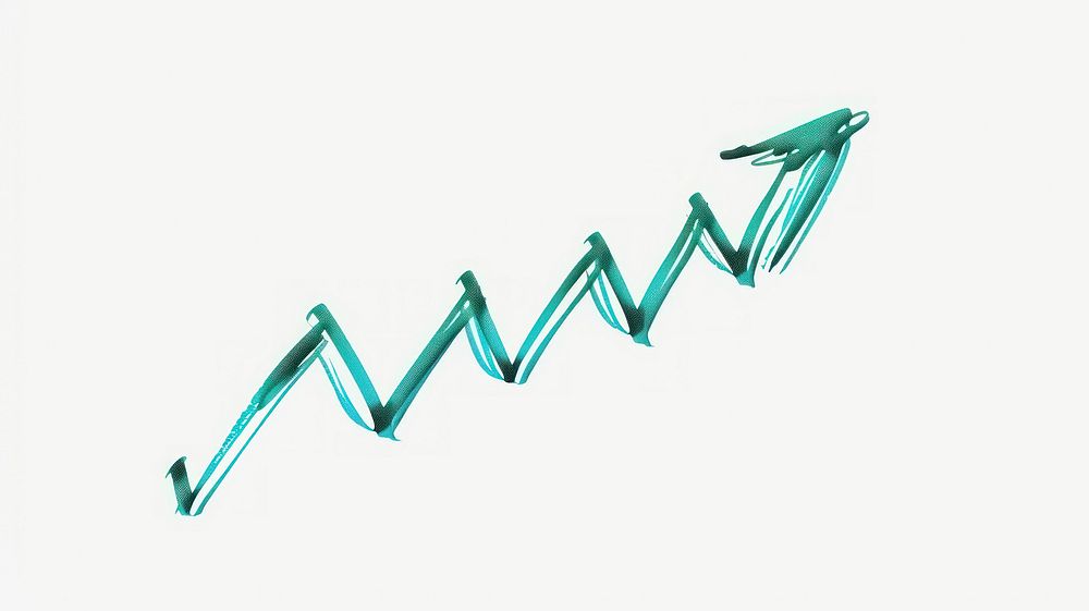 Zigzag arrow green improvement financial. | Free Photo Illustration ...