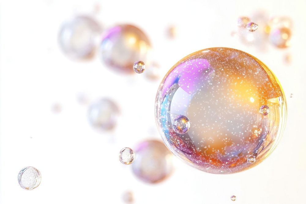 Sparkle bubbles spheres accessories. | Free Photo Illustration - rawpixel