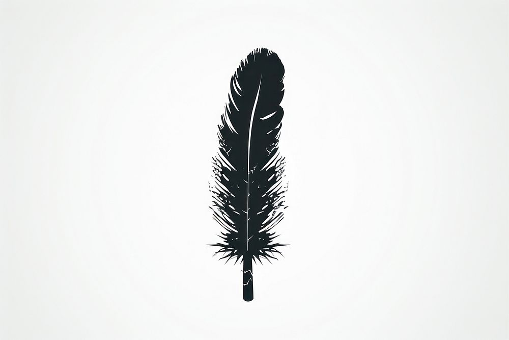 Broken feather silhouette black black | Free Photo Illustration - rawpixel