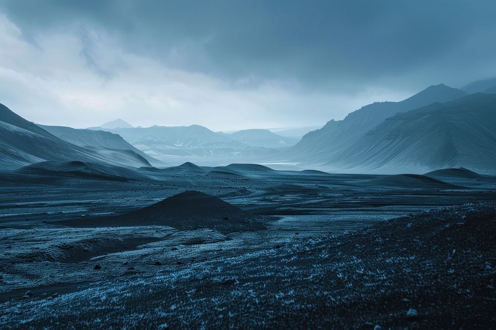 Landscape mountains ground blue. | Free Photo - rawpixel