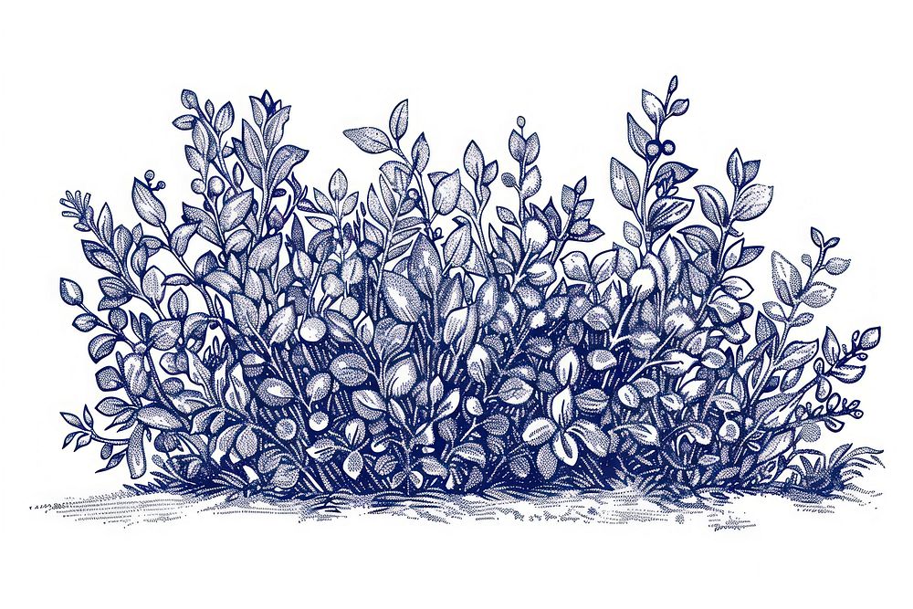 Hand drawn bush drawing sketch | Free Photo Illustration - rawpixel