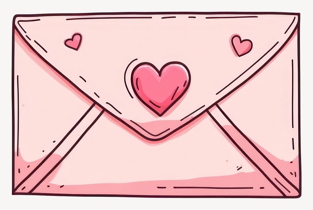 pink vintage envelope tiny pink | Free Vector - rawpixel