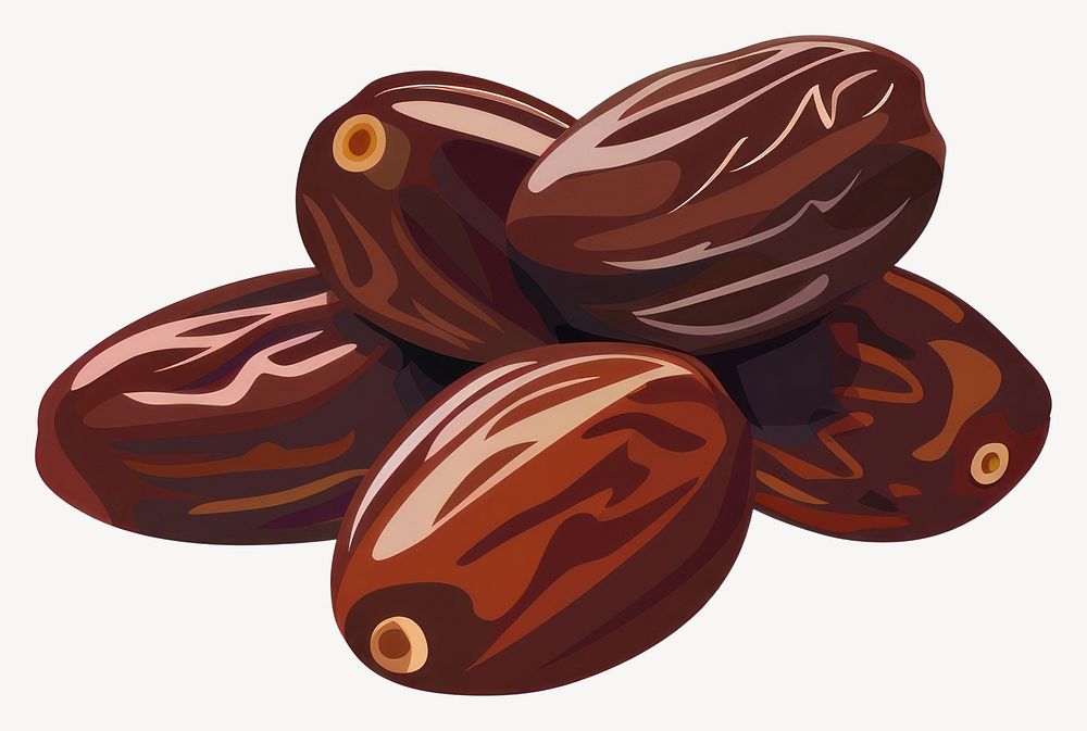Bunch dates illustration fruit food | Free Vector - rawpixel