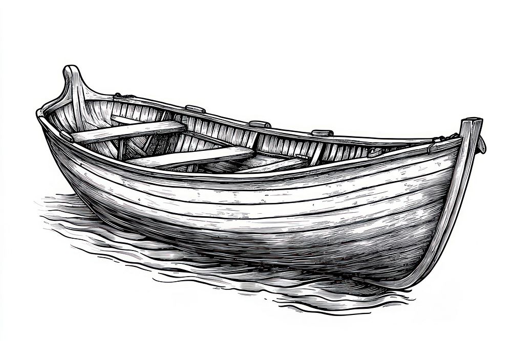 Boat art rowboat sketch. | Free Photo Illustration - rawpixel