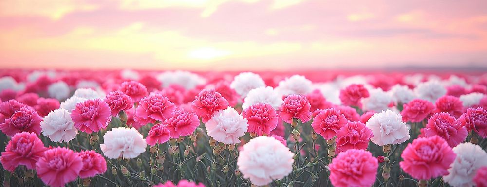 Carnation flower fields carnations flowers | Free Photo - rawpixel