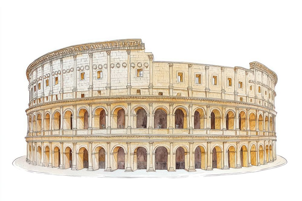 Colosseum colosseum architecture illustration. | Free Photo ...