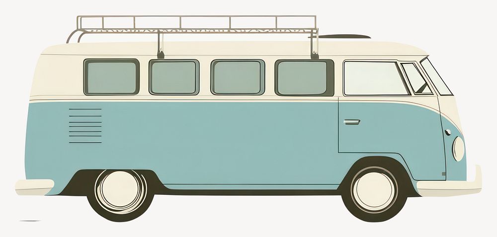 Mini bus illustration vehicle style | Free Vector - rawpixel